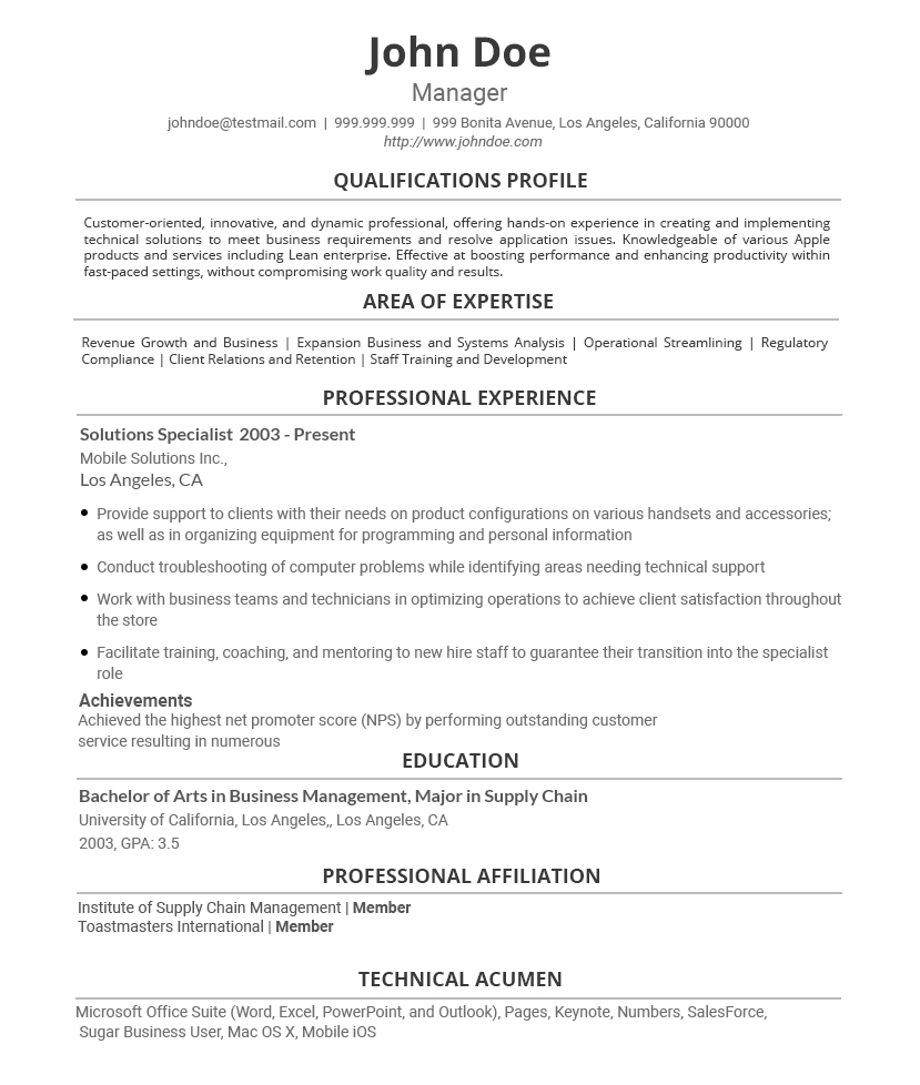 Resume Builder | Resume4Dummies